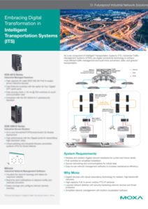 Moxa Europe | ITS AN - Traffic Control Monitoring Systems