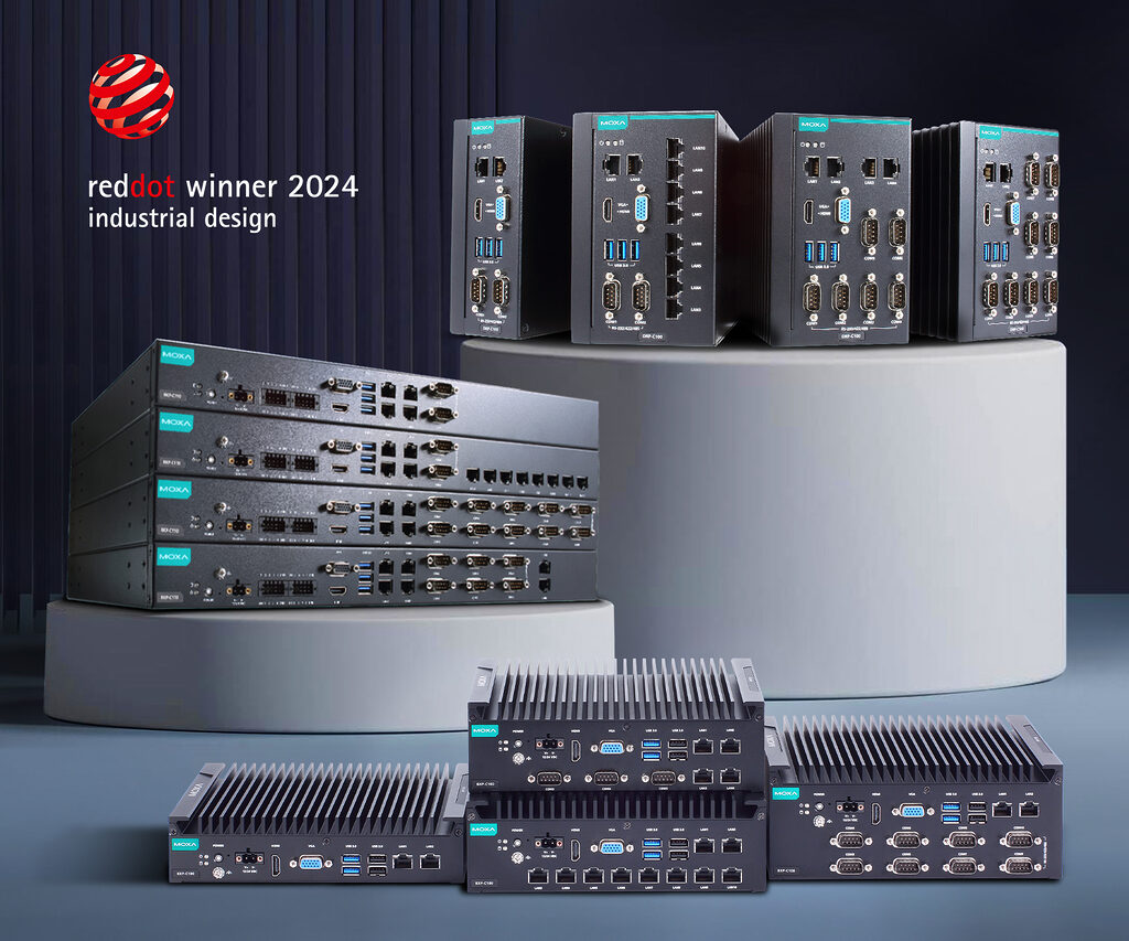 Moxa New-Generation x86 Industrial Computers Recognized by Red Dot Award