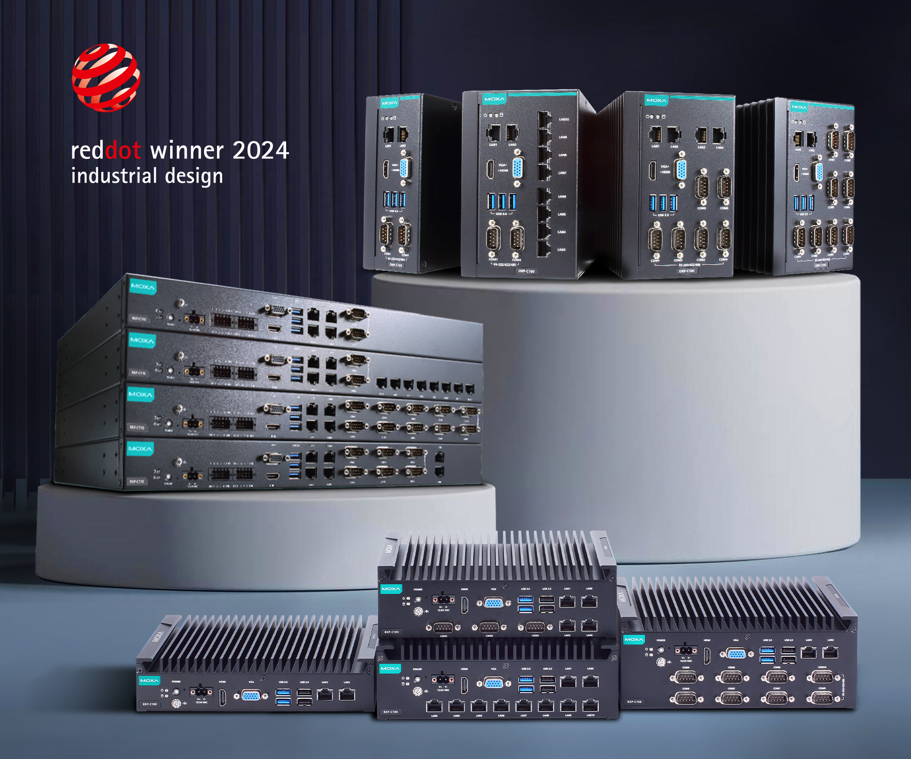 Moxa New-Generation x86 Industrial Computers Recognized by Red Dot Award Moxa New-Generation x86 Industrial Computers Recognized by Red Dot Award